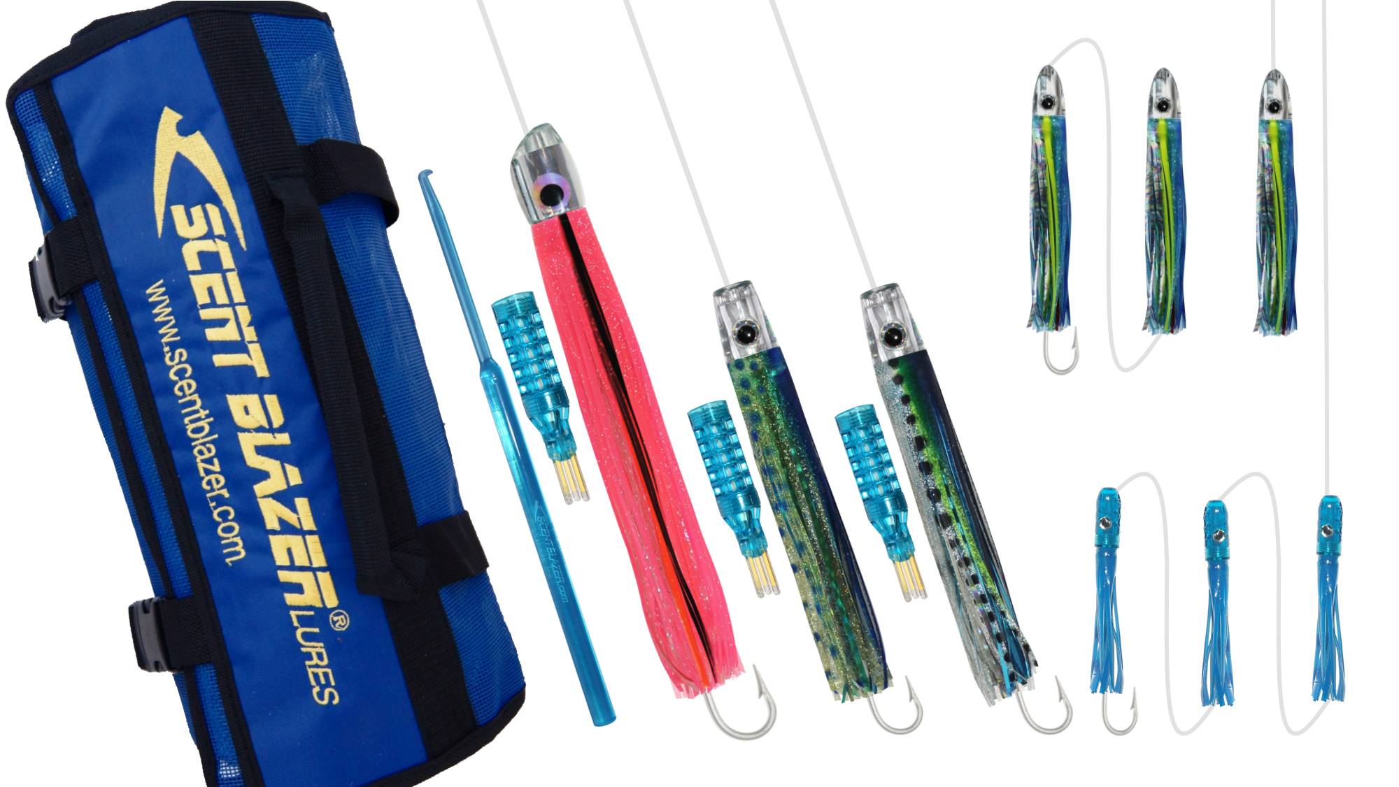 Mahi-Mahi Rigged Game Fishing Trolling Lure Pack – Scent Blazer